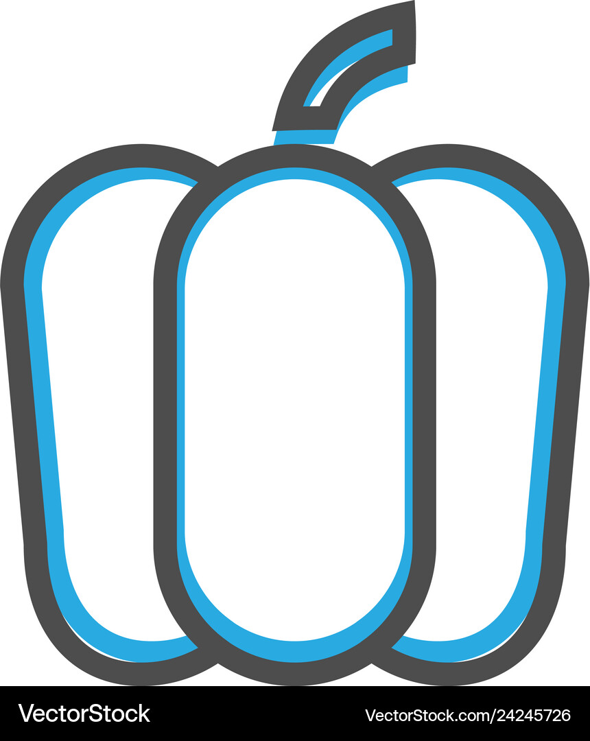 Pepper icon design gastronomy icon Royalty Free Vector Image