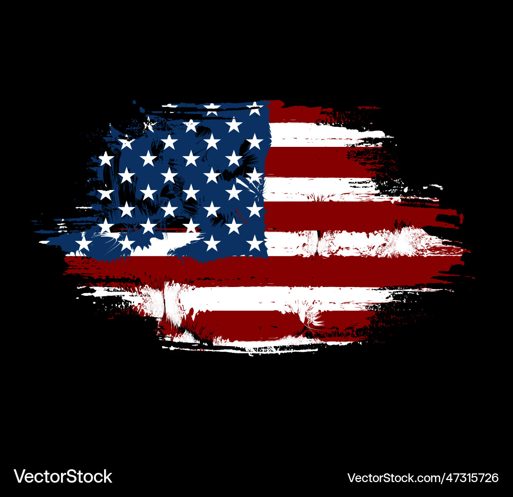 Usa flag t-shirt Royalty Free Vector Image - VectorStock
