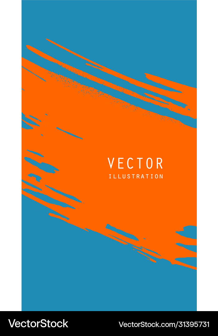 Abstract ink brush banners with grunge effect Vector Image