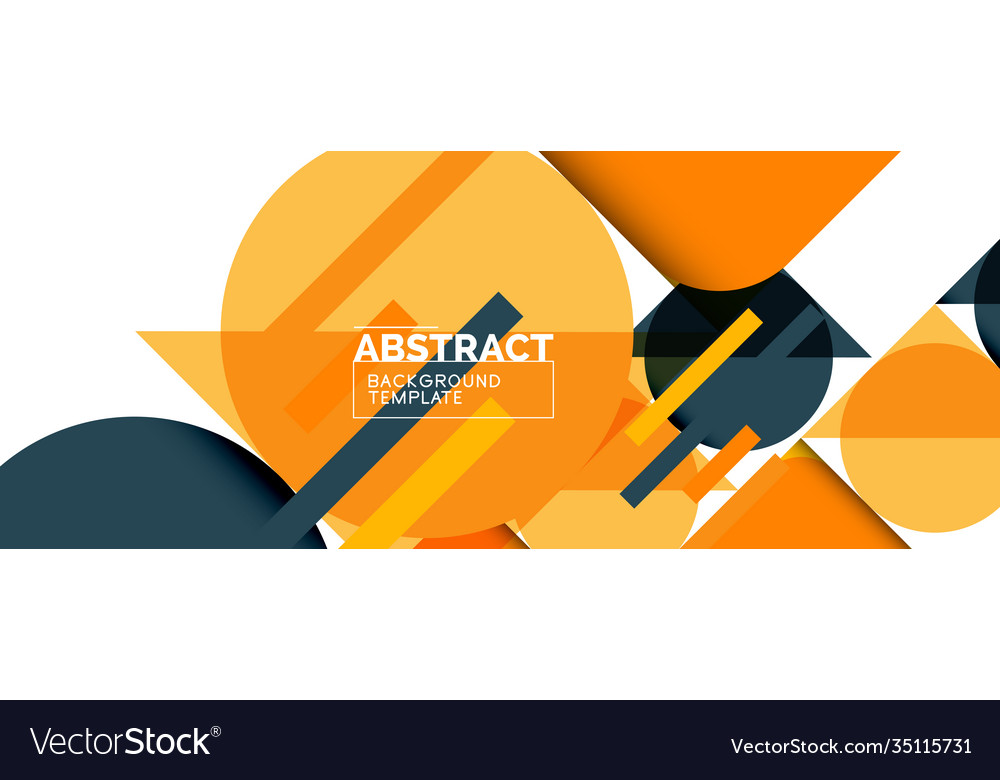 Clean minimal geometric abstract background Vector Image