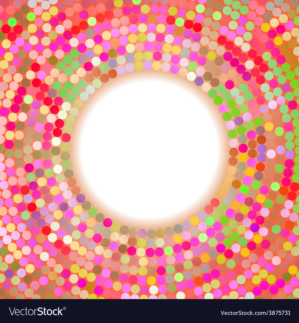 Colorful polka dots background Royalty Free Vector Image