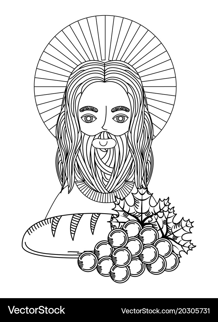 Jesus catholicism religion card Royalty Free Vector Image