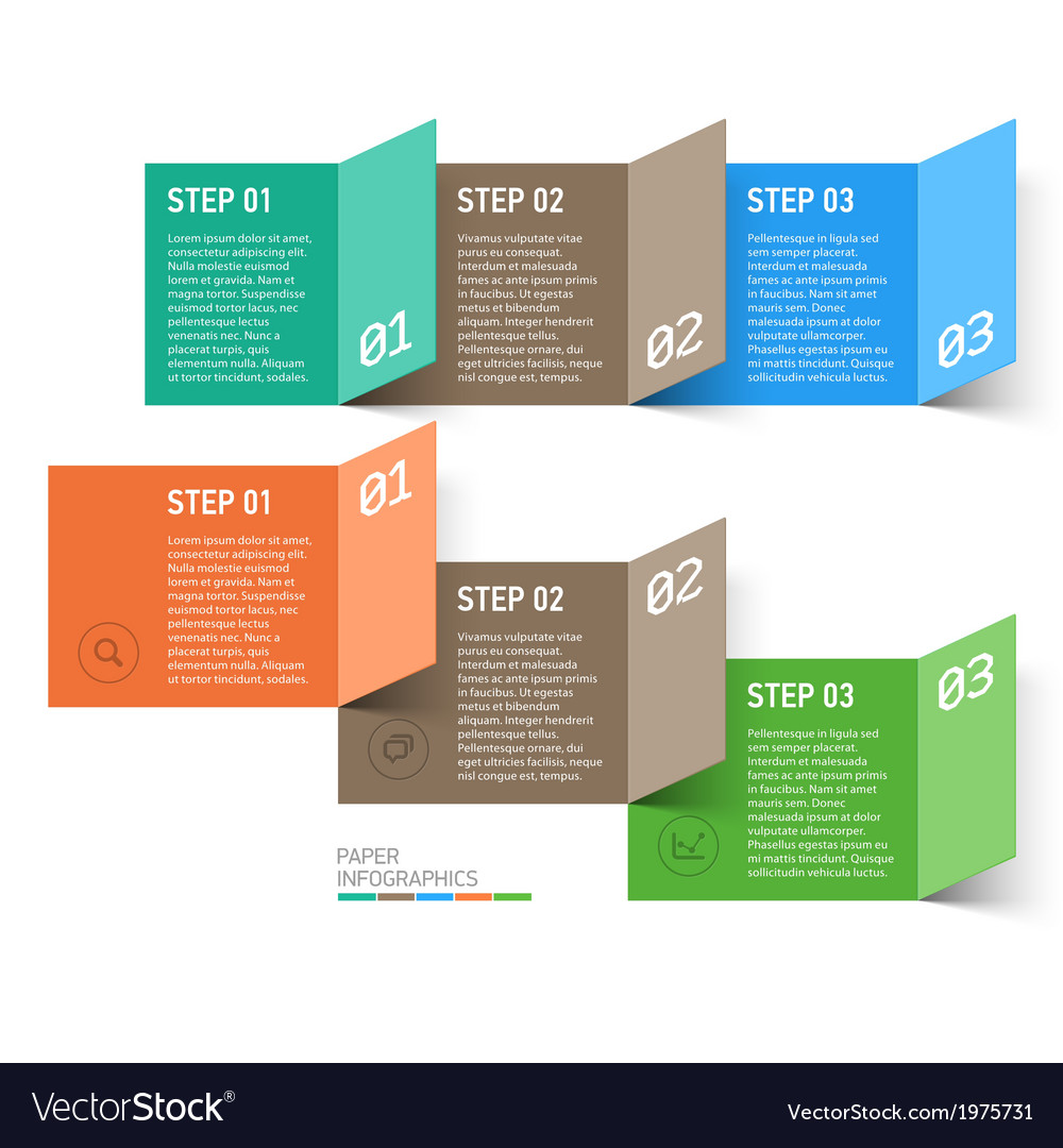 Paper design elements Royalty Free Vector Image