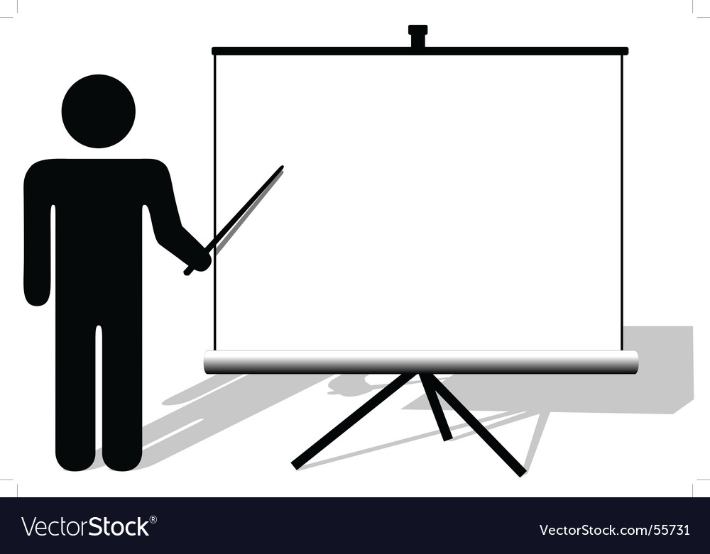 Presentation board Royalty Free Vector Image - VectorStock