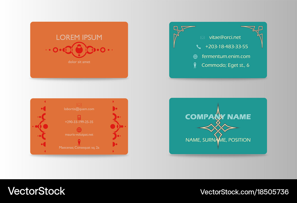 Corporate professional designer business Vector Image