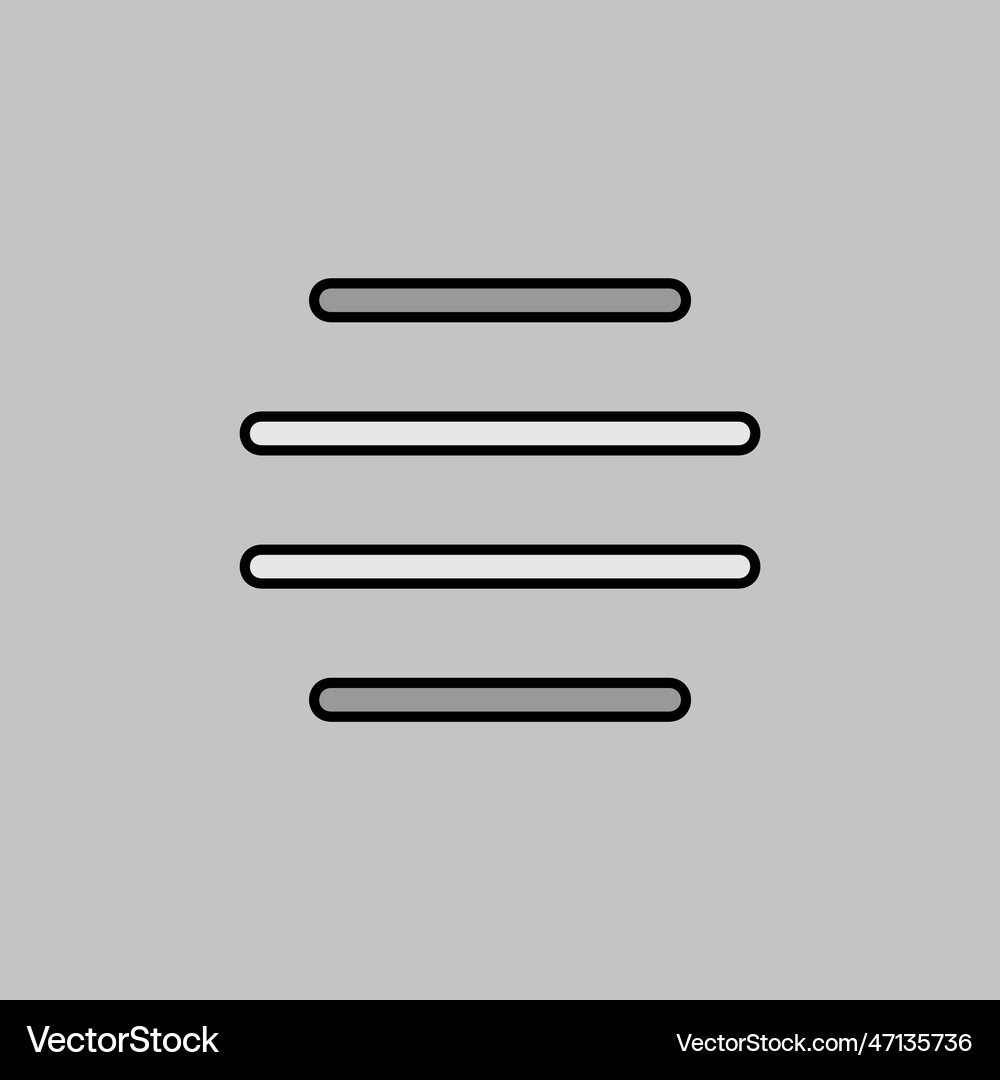 Fog isolated flat icon weather sign Royalty Free Vector