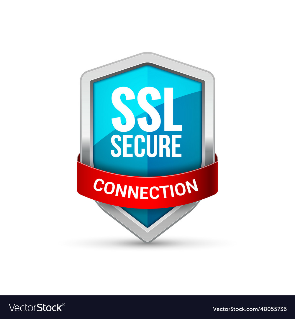 Ssl Protection Shield Guard Icon Security Vector Image