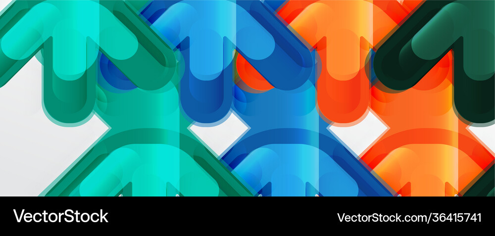 Abstract glossy crosses background for business Vector Image
