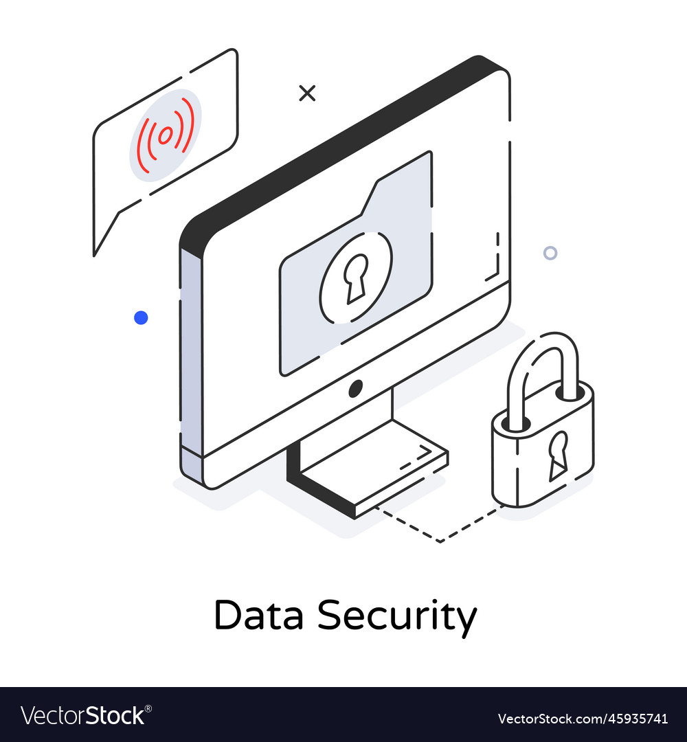 Data security Royalty Free Vector Image - VectorStock