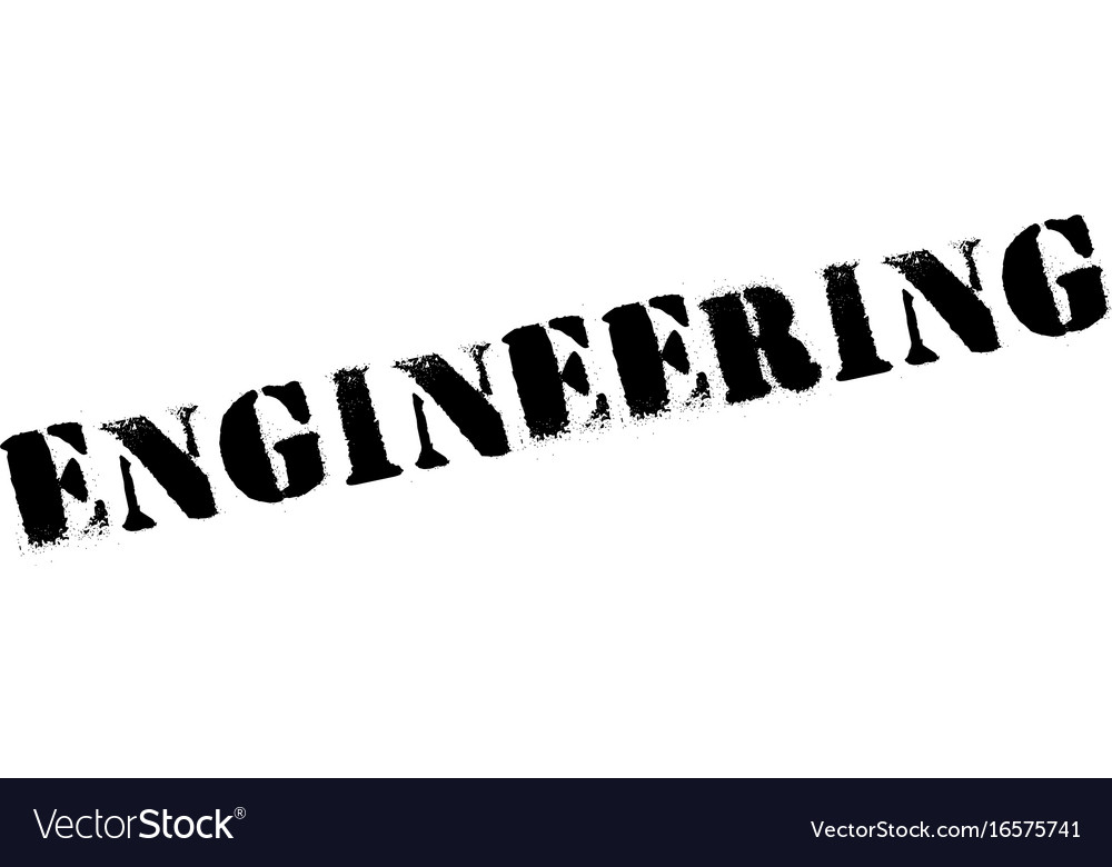 Engineering rubber stamp Royalty Free Vector Image