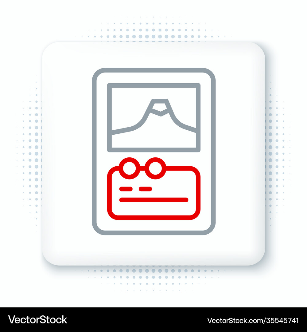 Line card game collection icon isolated on white Vector Image