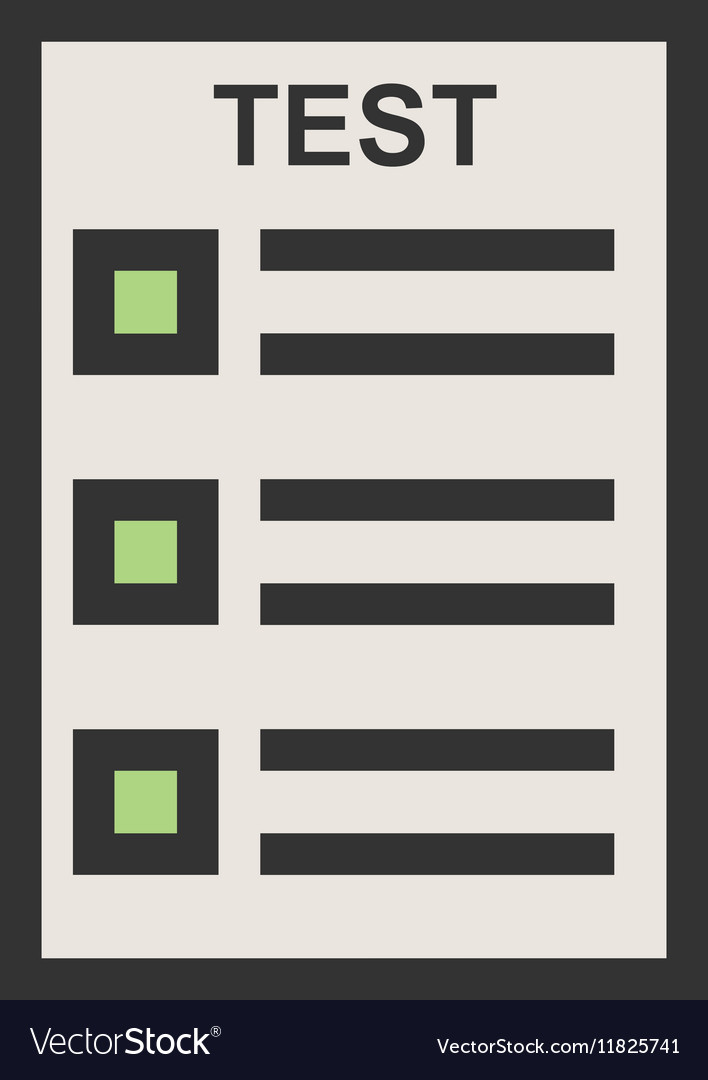 Online test Royalty Free Vector Image - VectorStock