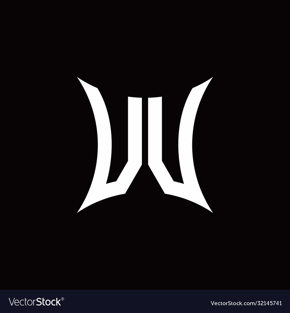 Vv monogram logo with sharped shape design Vector Image