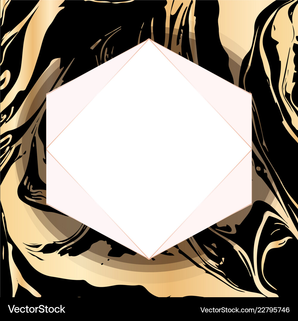 Black and gold design template for party Vector Image