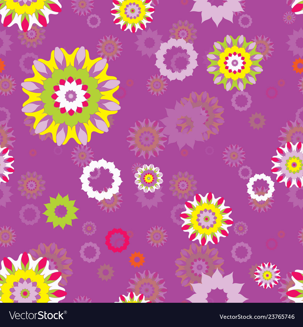 Seamless repeating floral pattern Royalty Free Vector Image