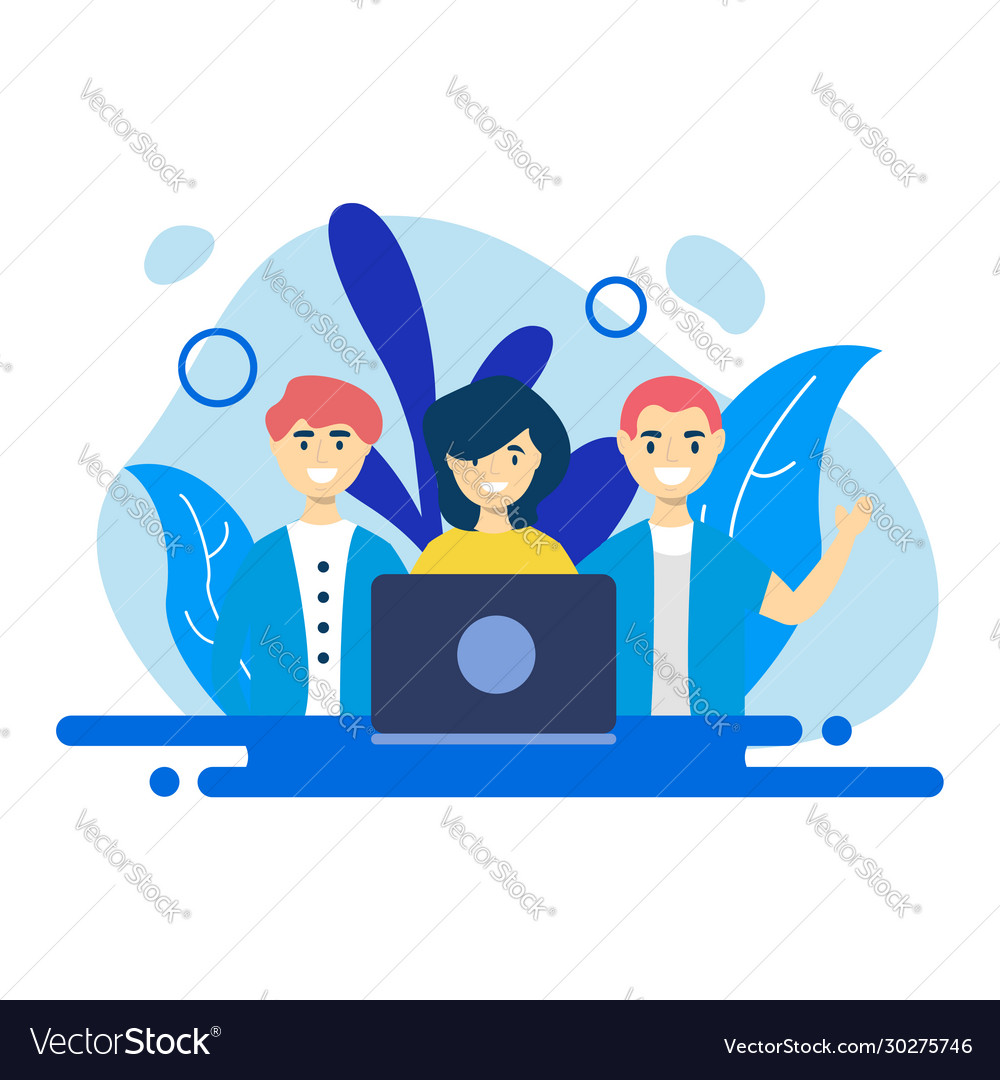 Teamwork design easy editable Royalty Free Vector Image