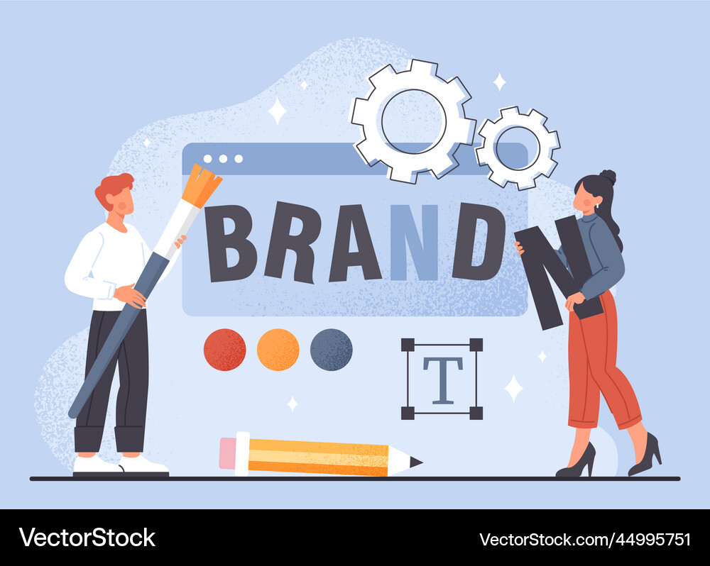 Concept of rebranding Royalty Free Vector Image