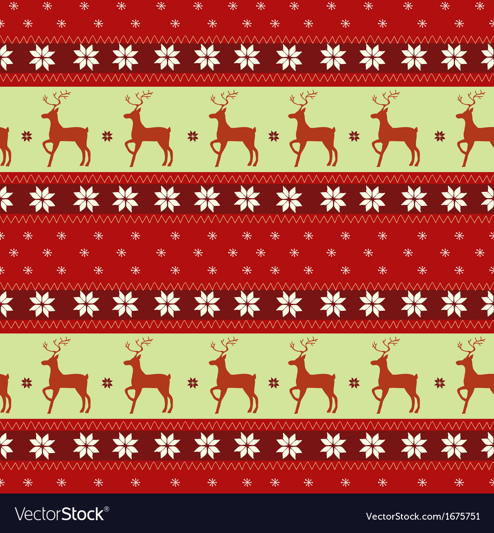 Seamless christmas pattern Royalty Free Vector Image
