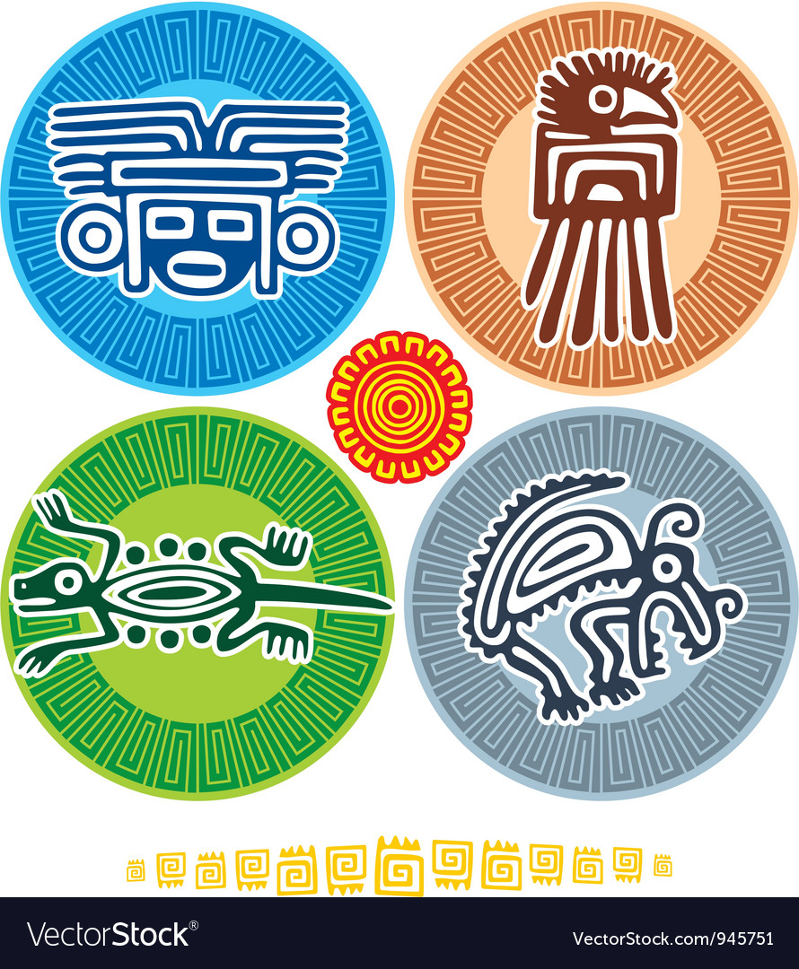 Set mexican design elements Royalty Free Vector Image