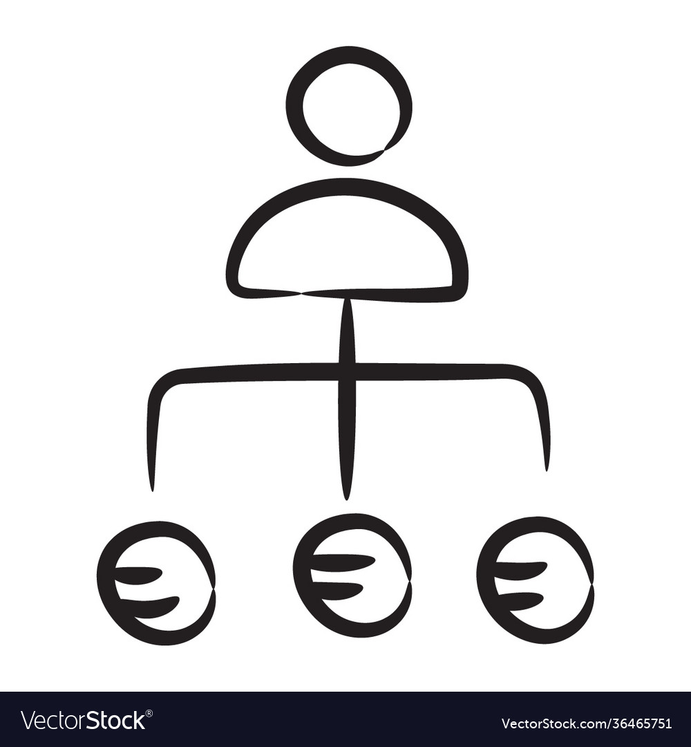 Team structure Royalty Free Vector Image - VectorStock