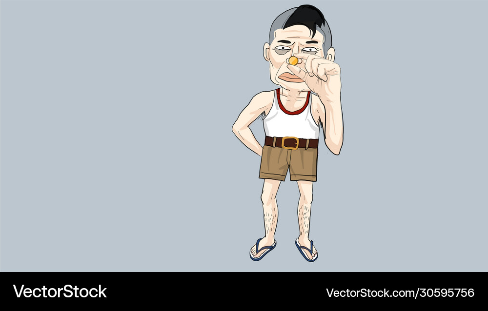 Actions man and emotion cartoon Royalty Free Vector Image