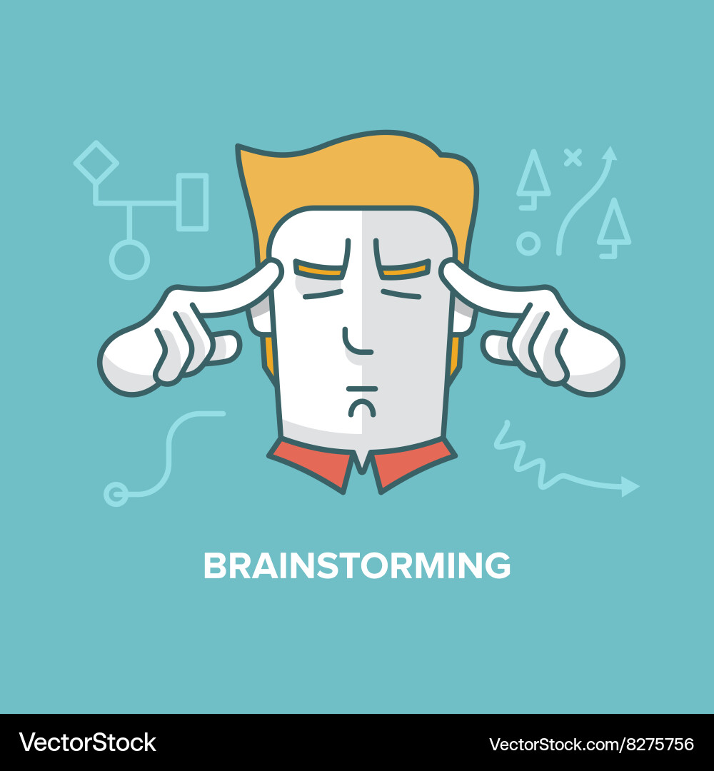 Brainstorming Royalty Free Vector Image - VectorStock