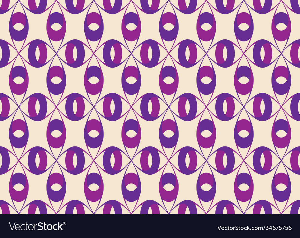 Geometric rounded seamless pattern background Vector Image