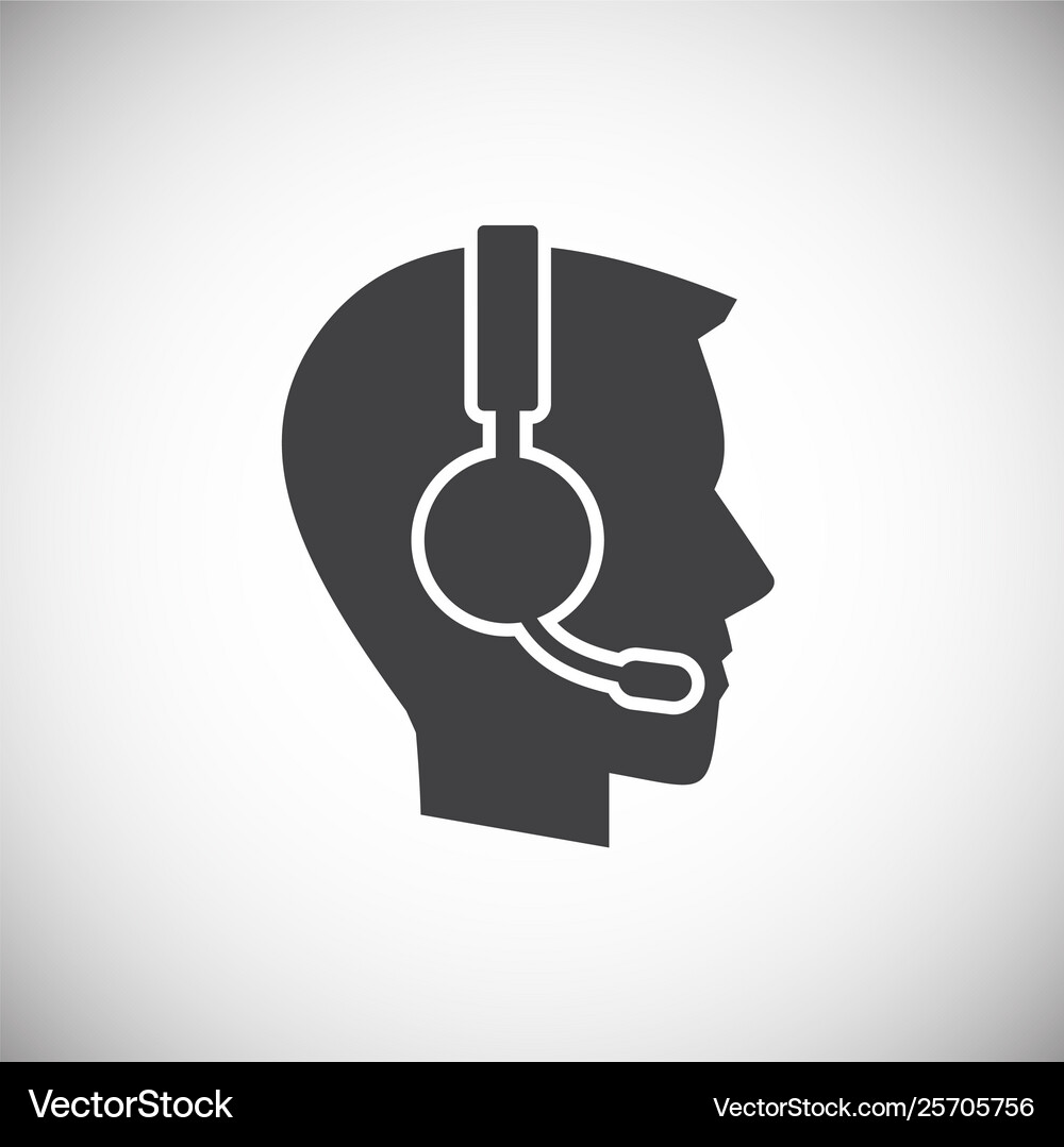 Service related icon on background for graphic Vector Image