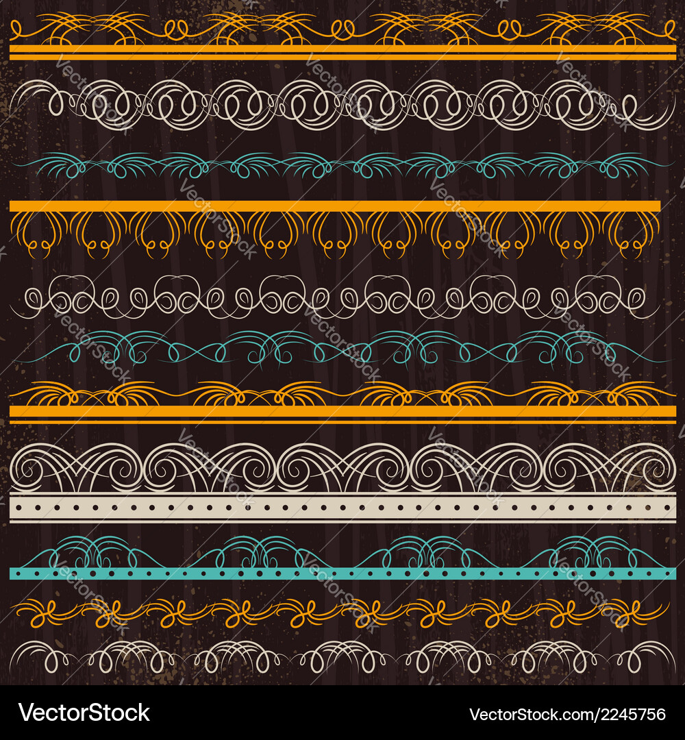Set of lace paper border frame Royalty Free Vector Image