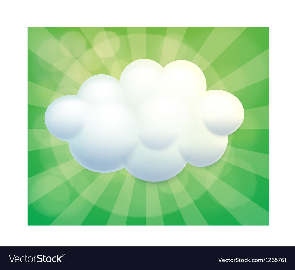 A cloud-designed empty template Royalty Free Vector Image