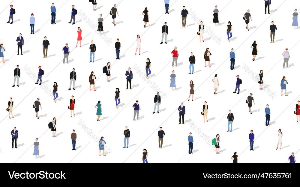 A large group of people background Royalty Free Vector Image