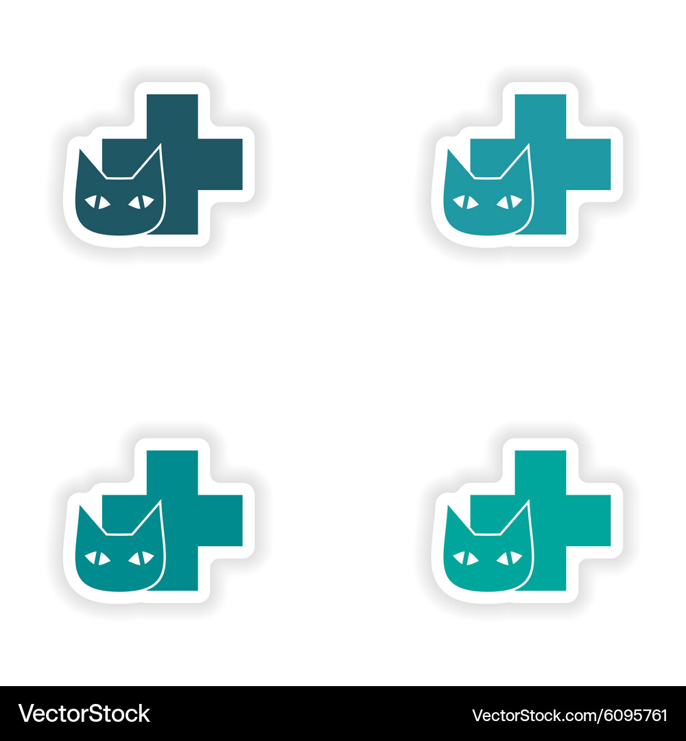Assembly realistic sticker design on paper Vector Image