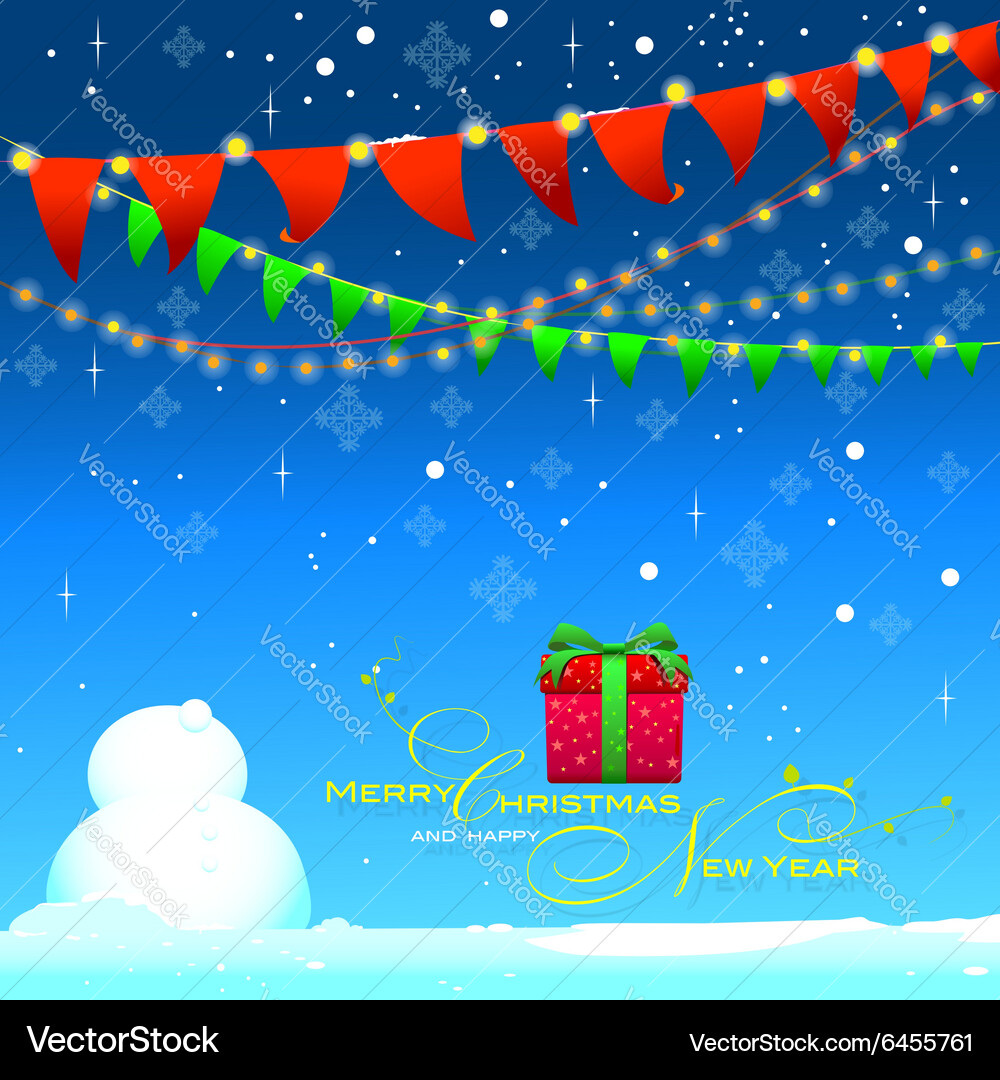 Back drop celebrate winter season blue background Vector Image