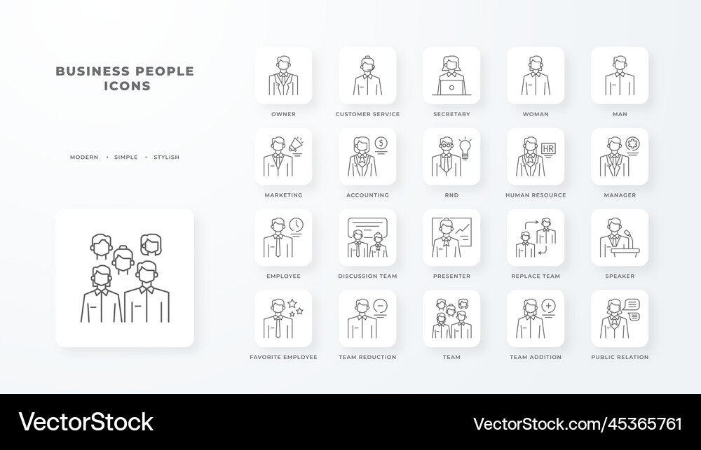 Business people human resources office management Vector Image