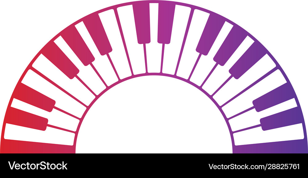 Keyboard piano musical instrument design Vector Image