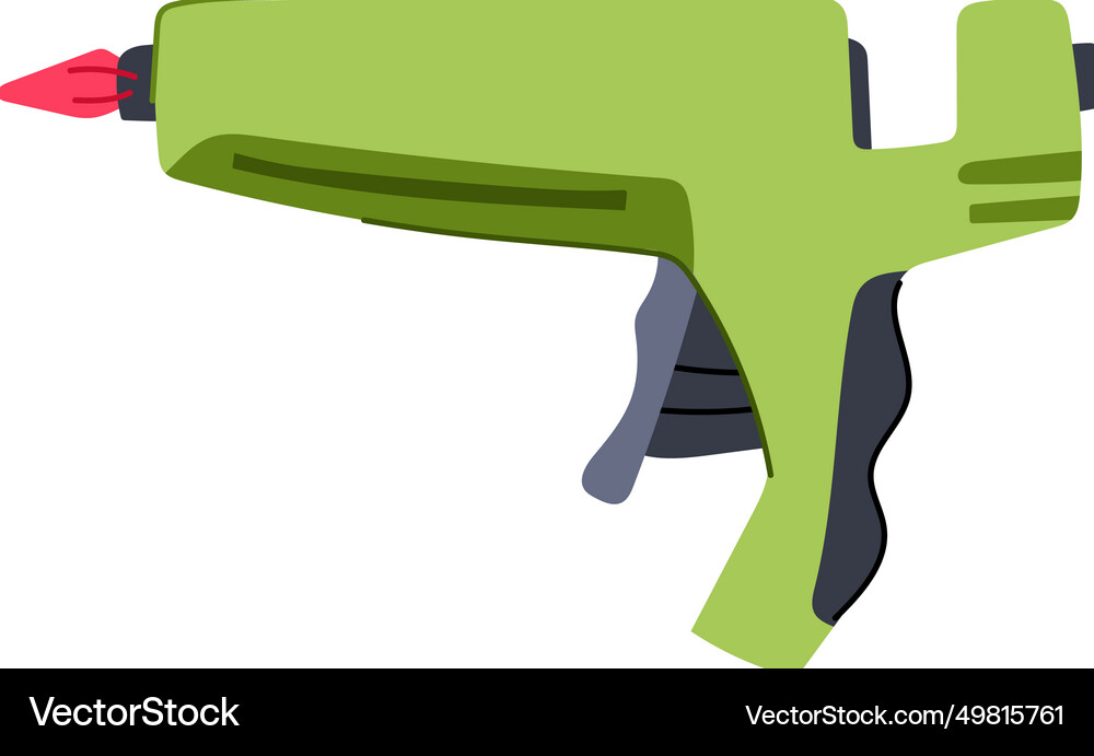 Pistol glue gun cartoon Royalty Free Vector Image