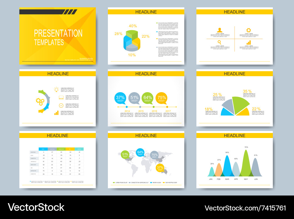 Set templates for multipurpose Royalty Free Vector Image