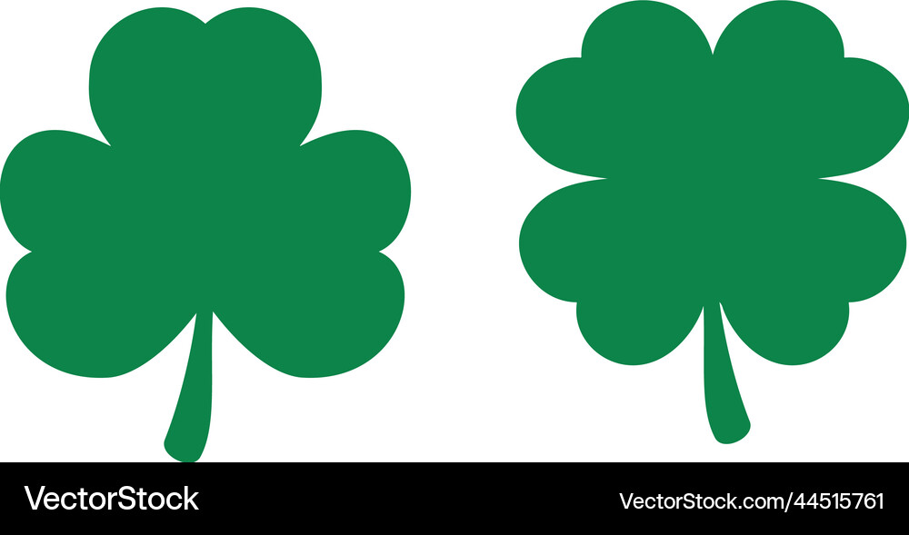 Shamrock svg file clover leaf svg clover leaf Vector Image