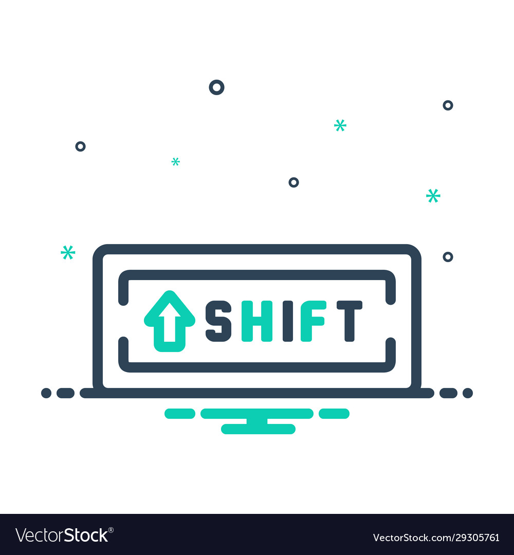 Shiftkey Royalty Free Vector Image - VectorStock