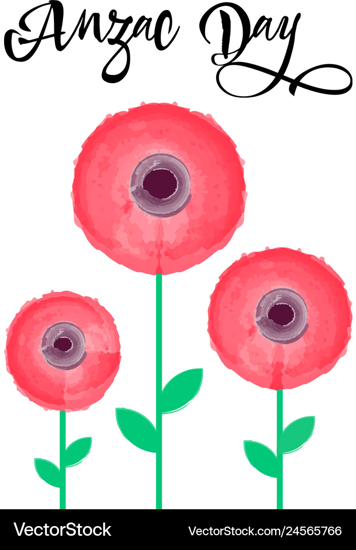 Anzac day card 25th april Royalty Free Vector Image