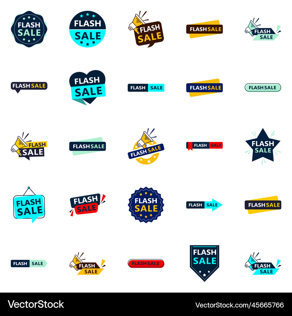 Flash sale 25 high quality pack to boost your Vector Image
