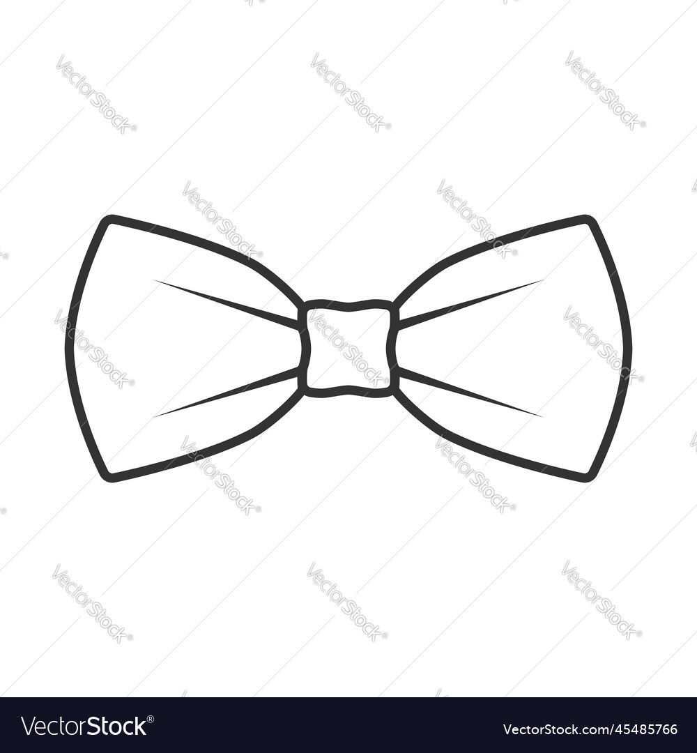 Icon bow tie Royalty Free Vector Image - VectorStock