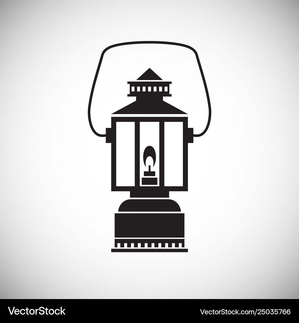 Lantern icon on background for graphic and web Vector Image