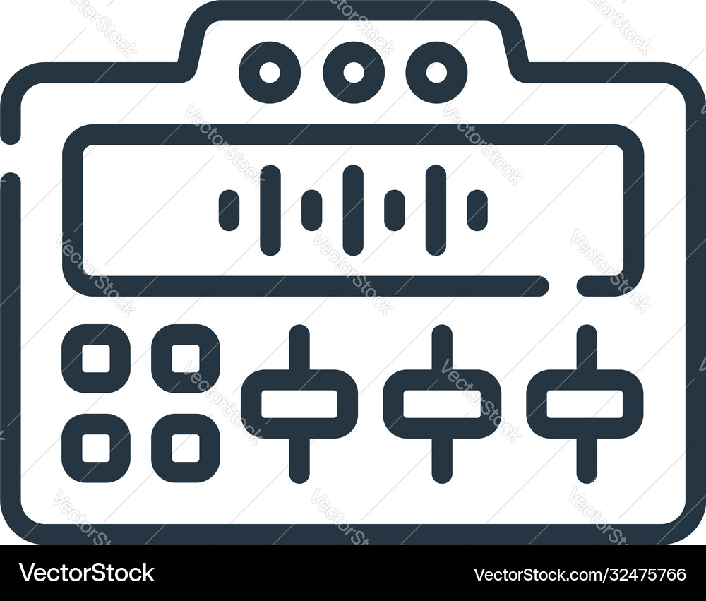 Mixer icon isolated on white background outline Vector Image