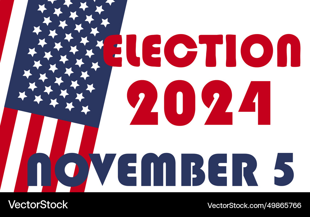Presidential elections event banner background Vector Image
