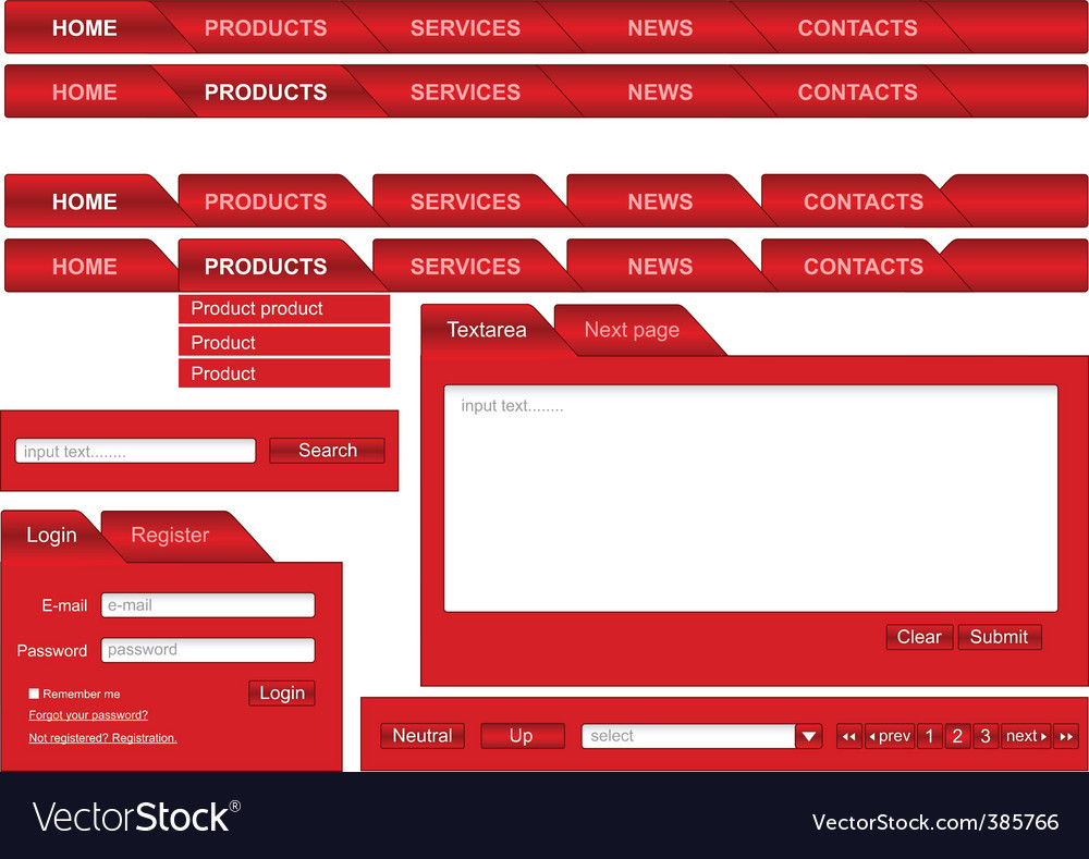 Web template Royalty Free Vector Image - VectorStock