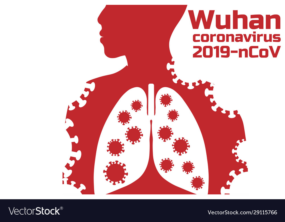 Wuhan coronavirus symptoms 2019-ncov concept Vector Image