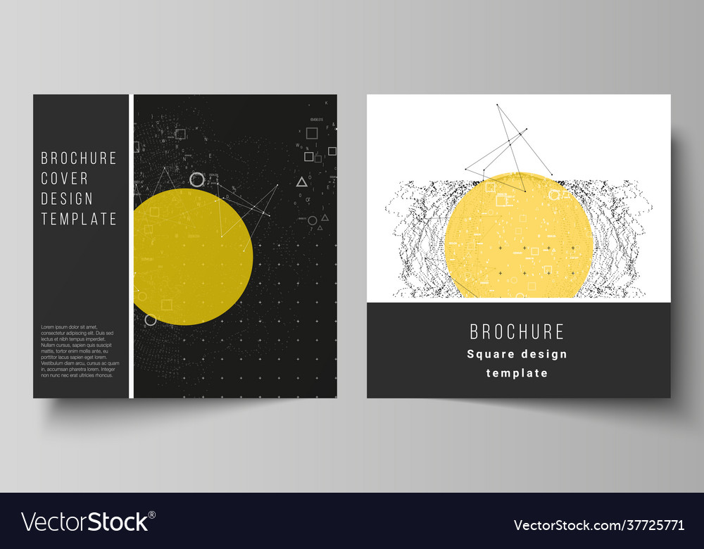 Layout two square format Royalty Free Vector Image