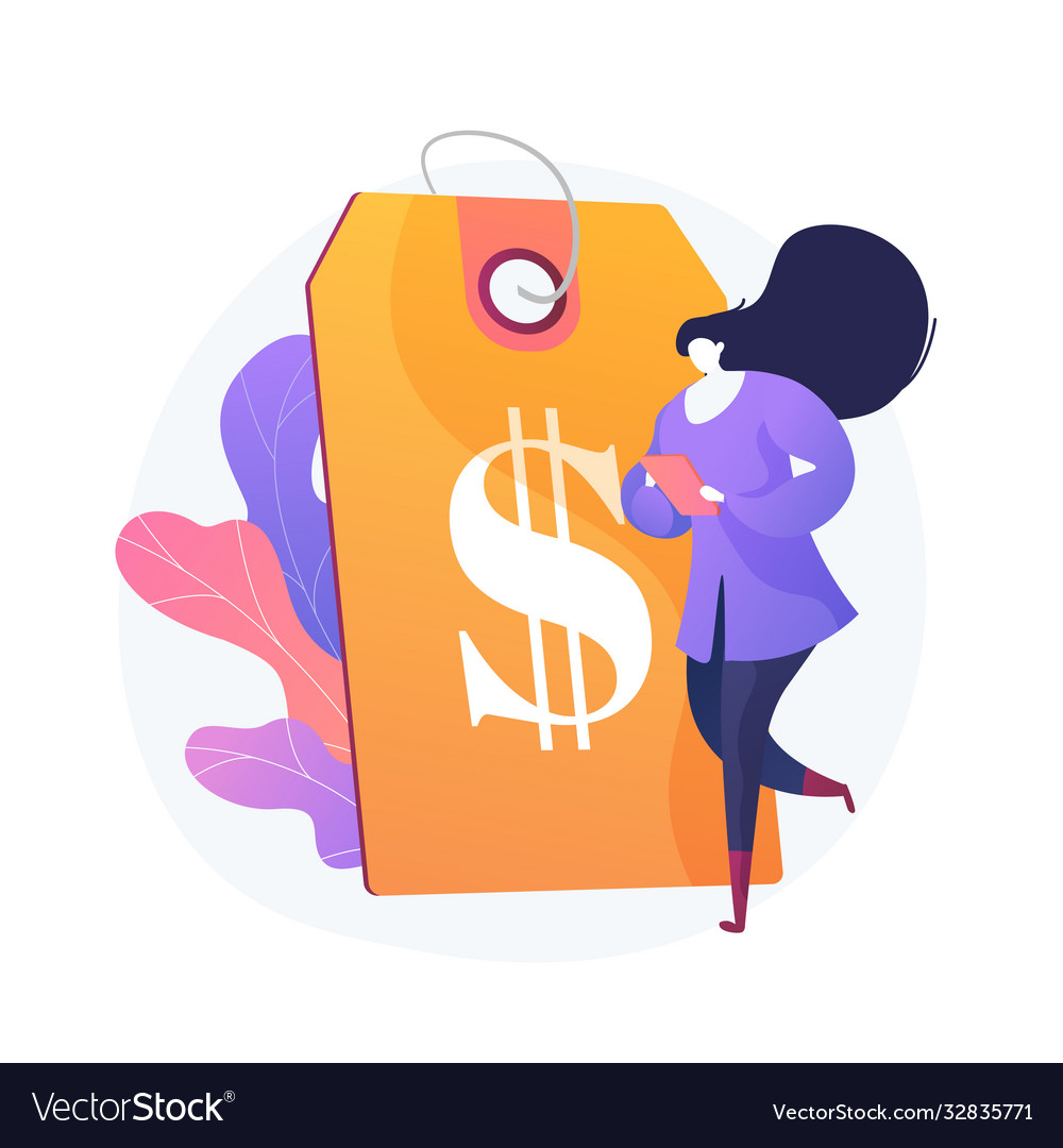Profitable pricing strategy concept Royalty Free Vector