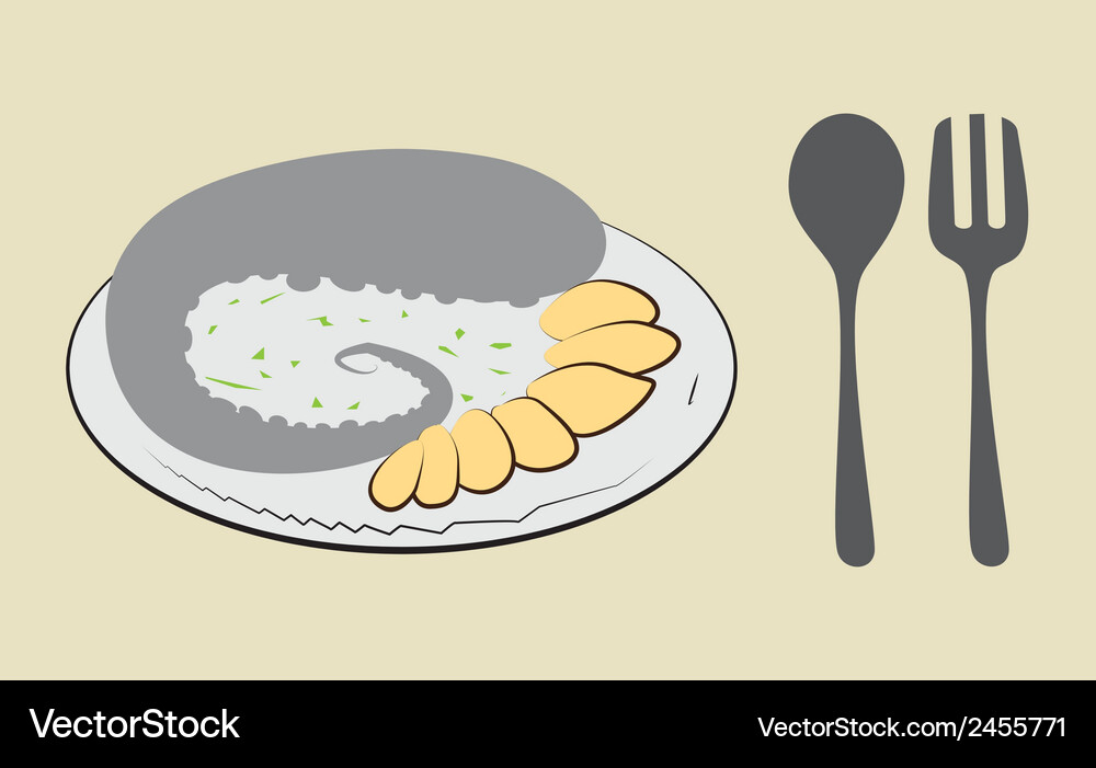 Sea food design over beige background Royalty Free Vector